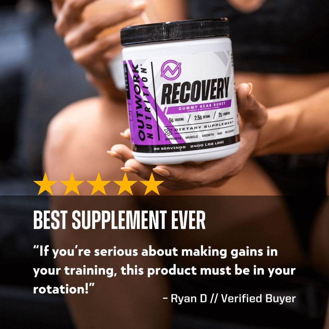 Muscle Recovery Supplement with Creatine Monohydrate & Ashwaganda ...